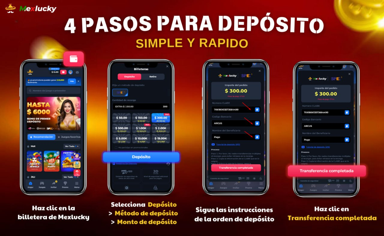 Mexlucky: ¿Cómo Depositar y Retirar Dinero?
